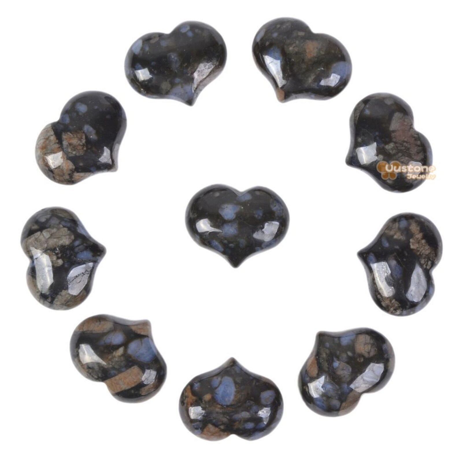 25mm Llanite Puff LOVE Hearts 1 Inch Crystal Healing Reiki - Etsy