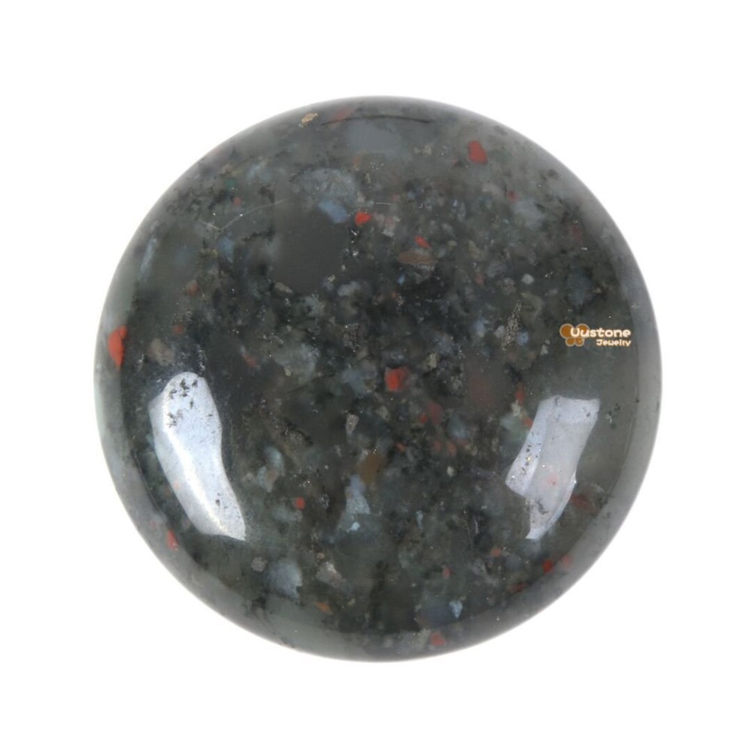 30mm African Bloodstone Round Flatback Cab Cabochon - Etsy