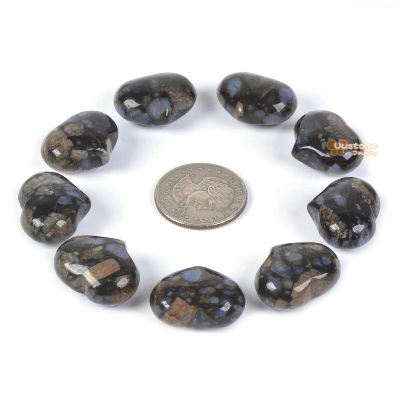 25mm Llanite Puff LOVE Hearts 1 Inch Crystal Healing Reiki - Etsy