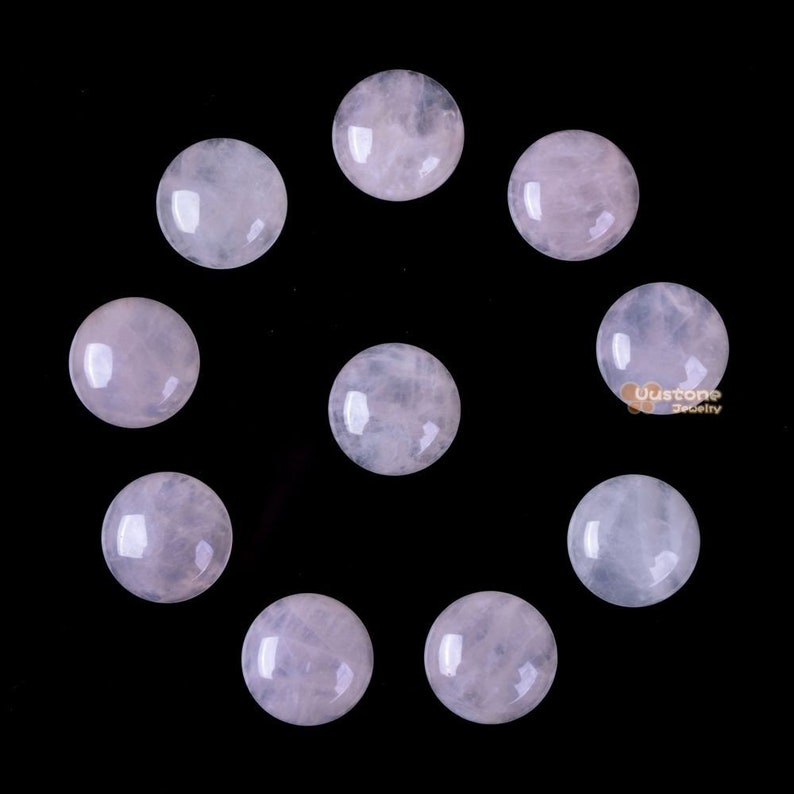 20mm Rose Quartz Gemstone Round Cab Cabochon - Etsy
