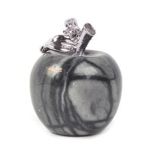 Carved Natural Picasso Jasper Gemstone Cute Exquisite Apple Pendant ...