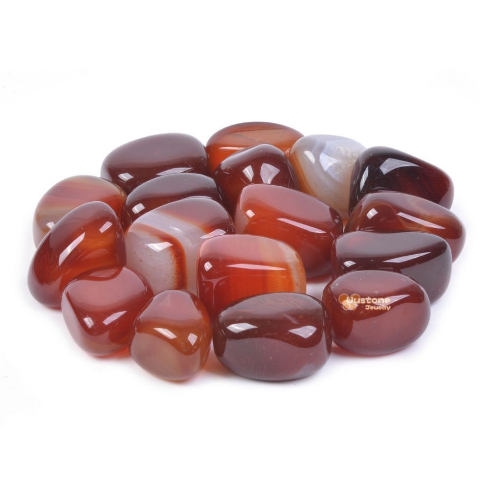 1/2LB Red Agate Carnelian Tumbled Stone Specimen Collection | Etsy