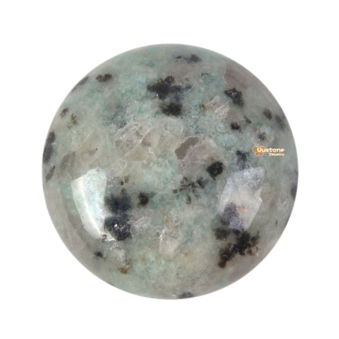30mm Kiwi Jasper Round Flatback Cab Cabochon - Etsy