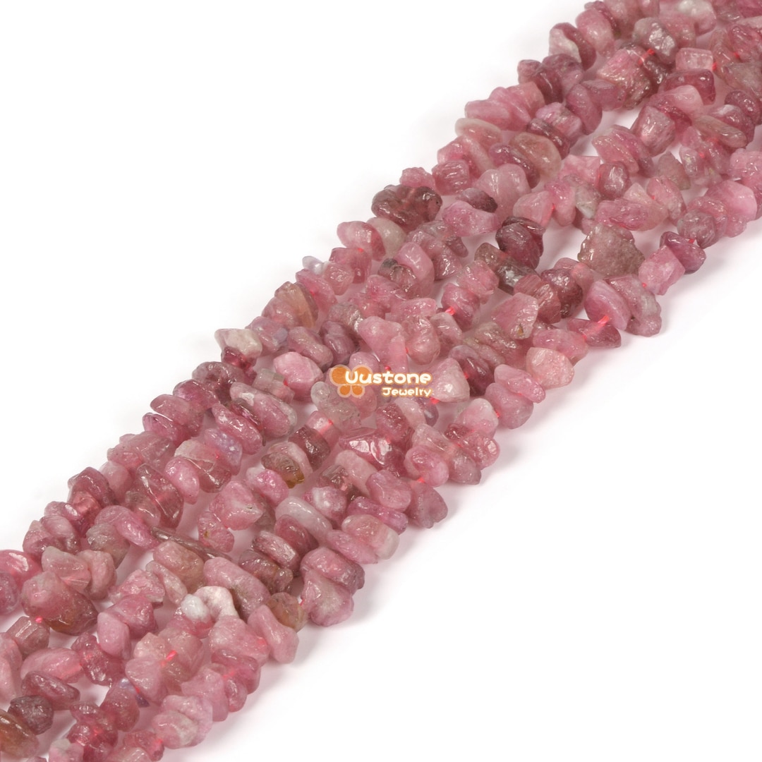 Natural Pink Tourmaline Freedom Chips Loose Beads 6-13mm for Jewelry ...