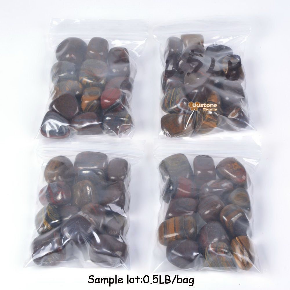 1/2LB Tiger Iron Tumbled Stone Specimen Collection Pocket Worry Healing ...