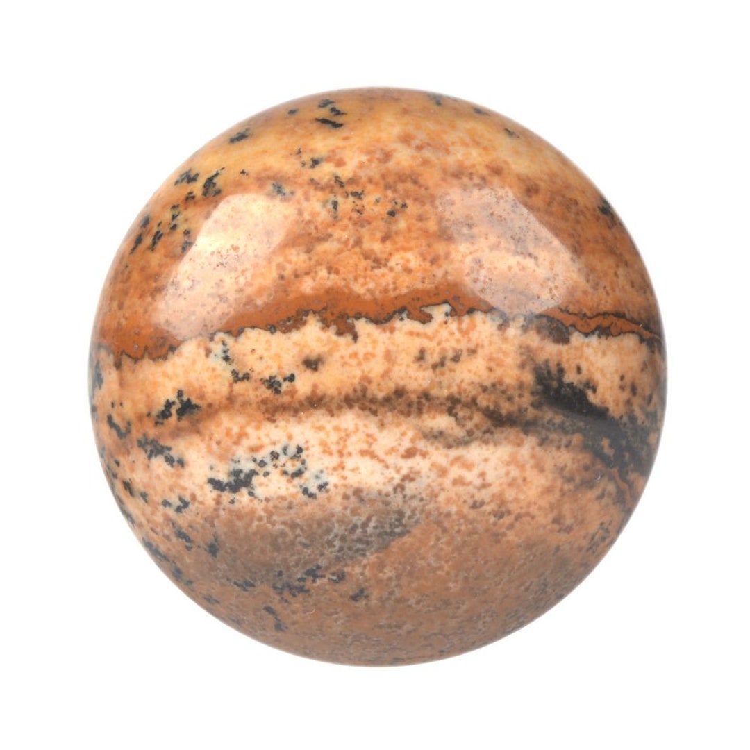 30mm Landscape View Picture Jasper Round Flatback Cab Cabochon - Etsy