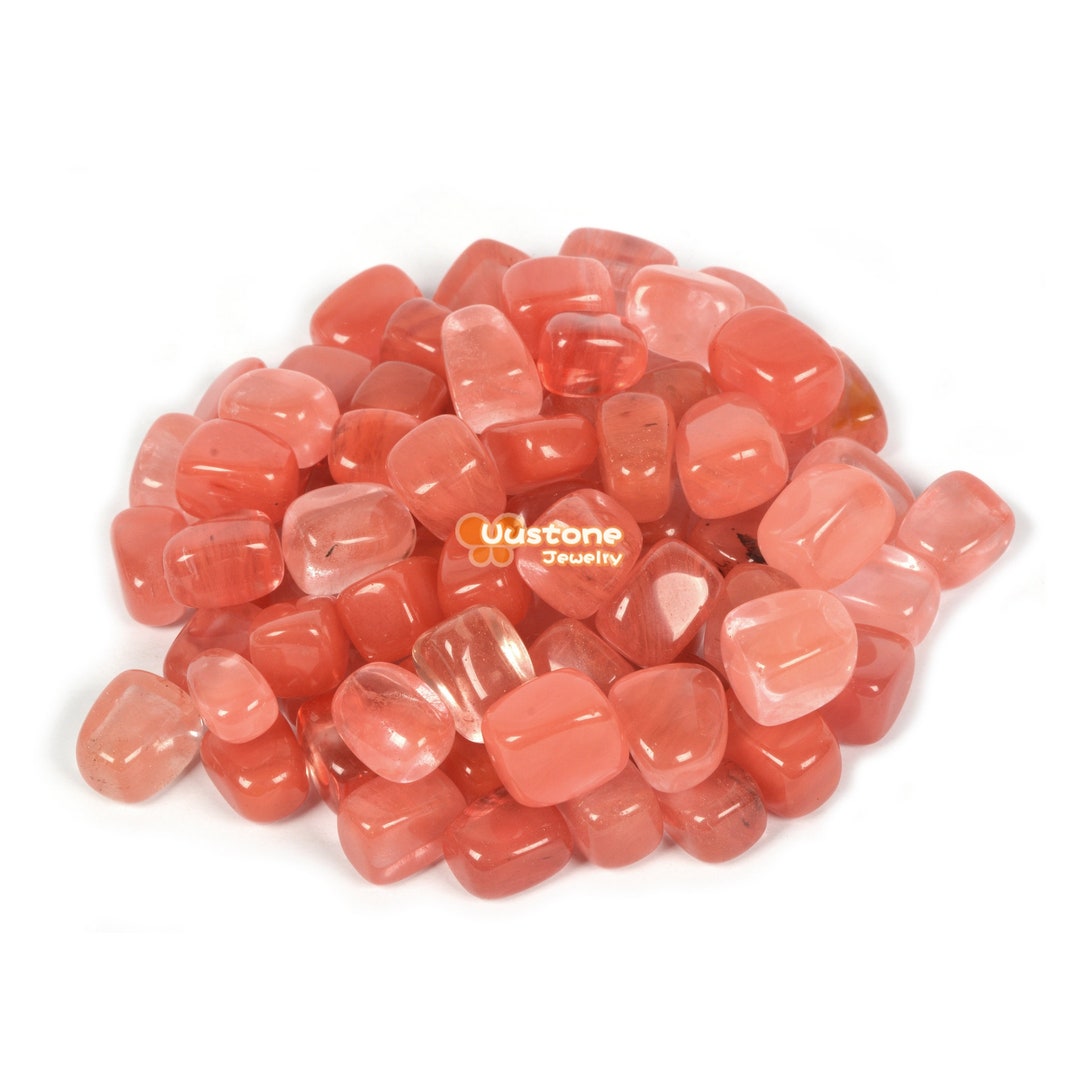 100 Grams Cherry Quartz Tumbled Polished Natural Crystal Healing Pocket ...