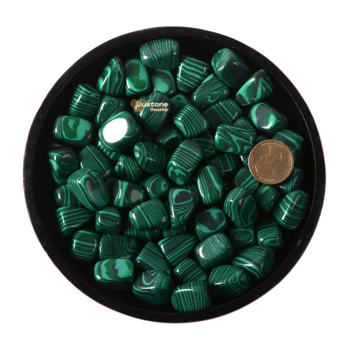 1/2LB Synthetic Malachite Specimen Collection Pocket Worry - Etsy UK