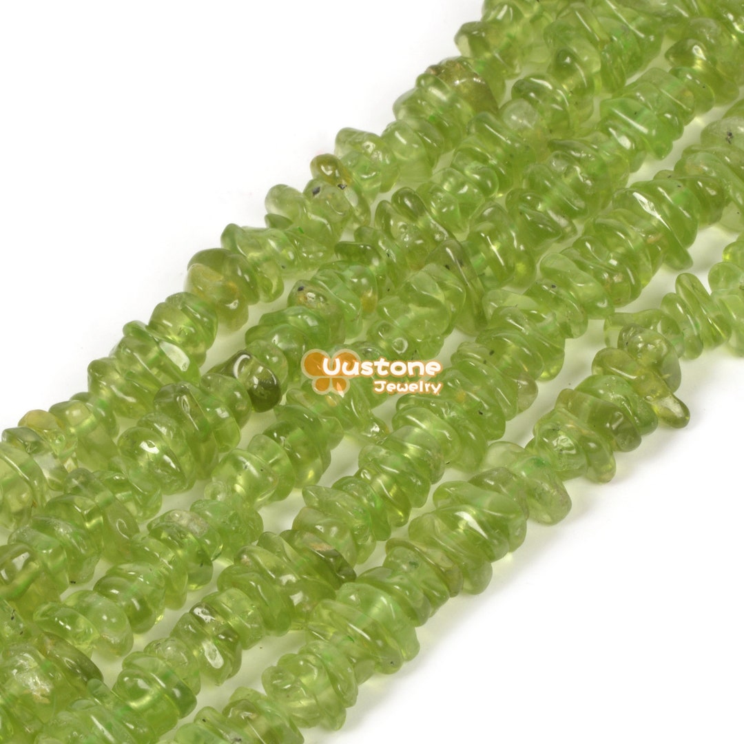 Natural Olivine Freedom Chips Loose Beads 5-8mm for Jewelry Making DIY ...