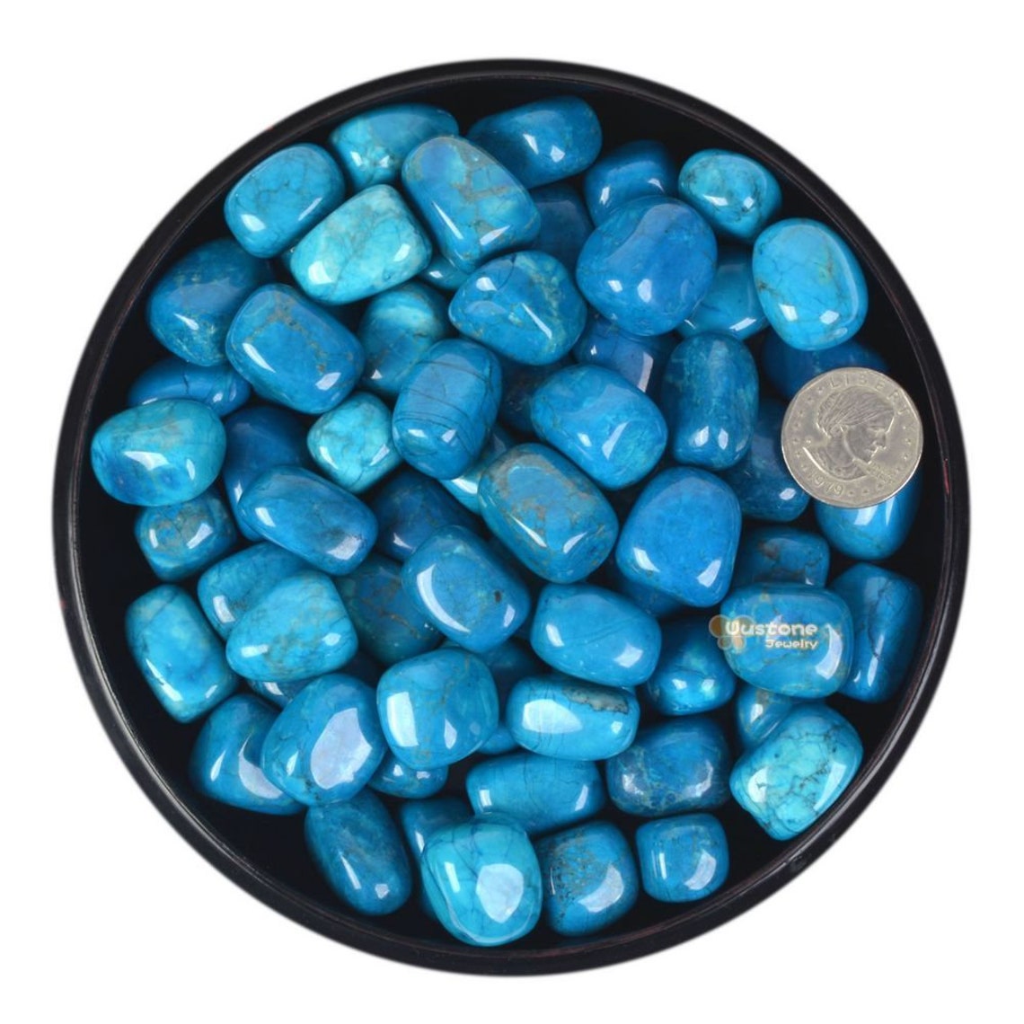 1/2LB Dyed Turquoise Howlite Tumbled Stone Specimen Collection - Etsy