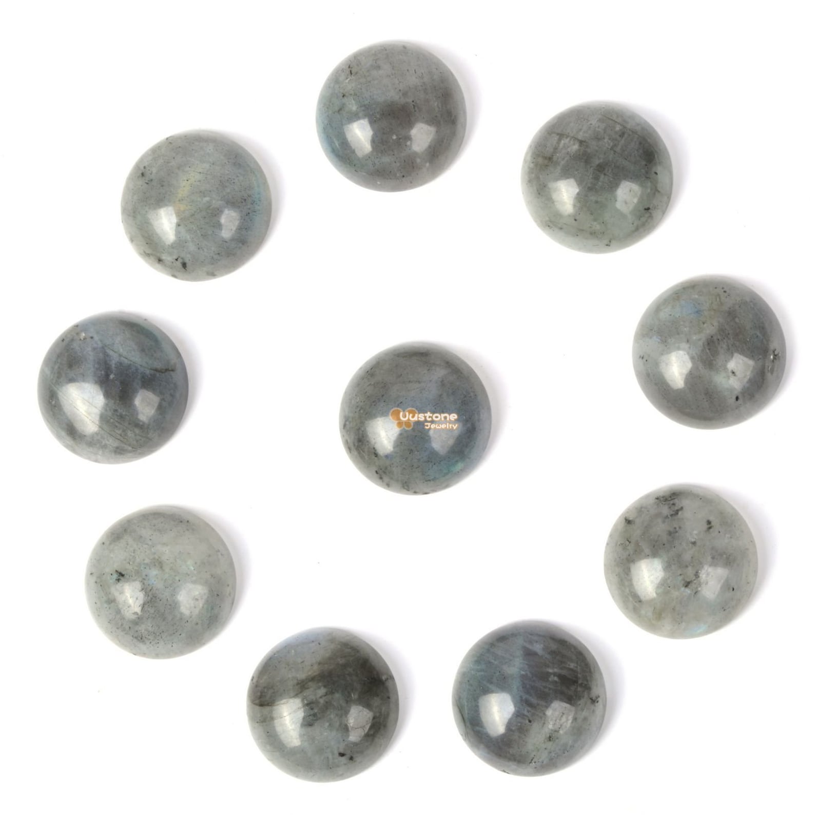 16mm Grey Labradorite Gemstone Round Flatback Cab Cabochon - Etsy