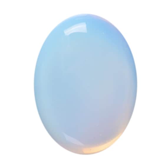 40mm Synthetic opalite glass oval flatback cab cabochon | Etsy