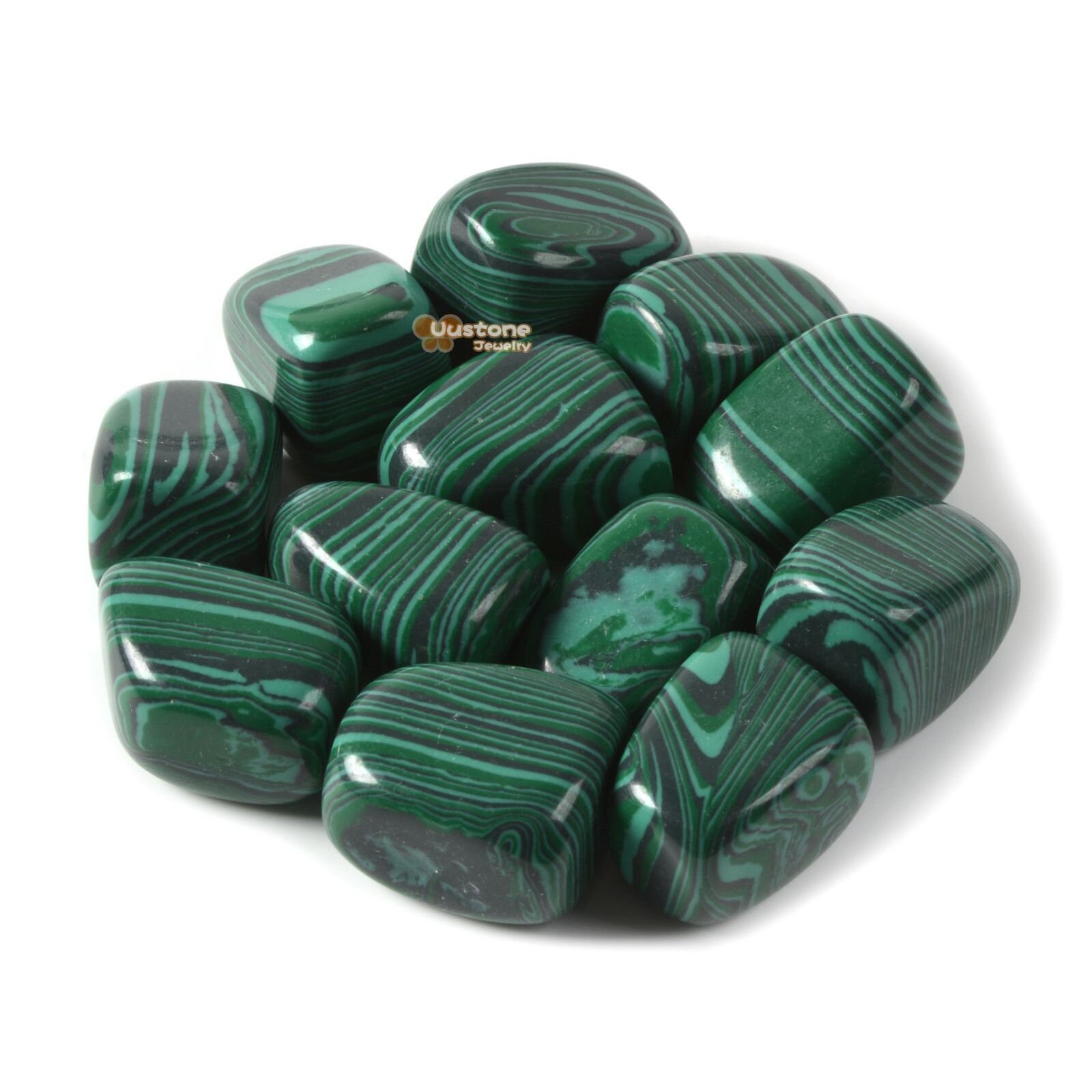 1/2LB Synthetic Malachite Specimen Collection Pocket Worry - Etsy UK