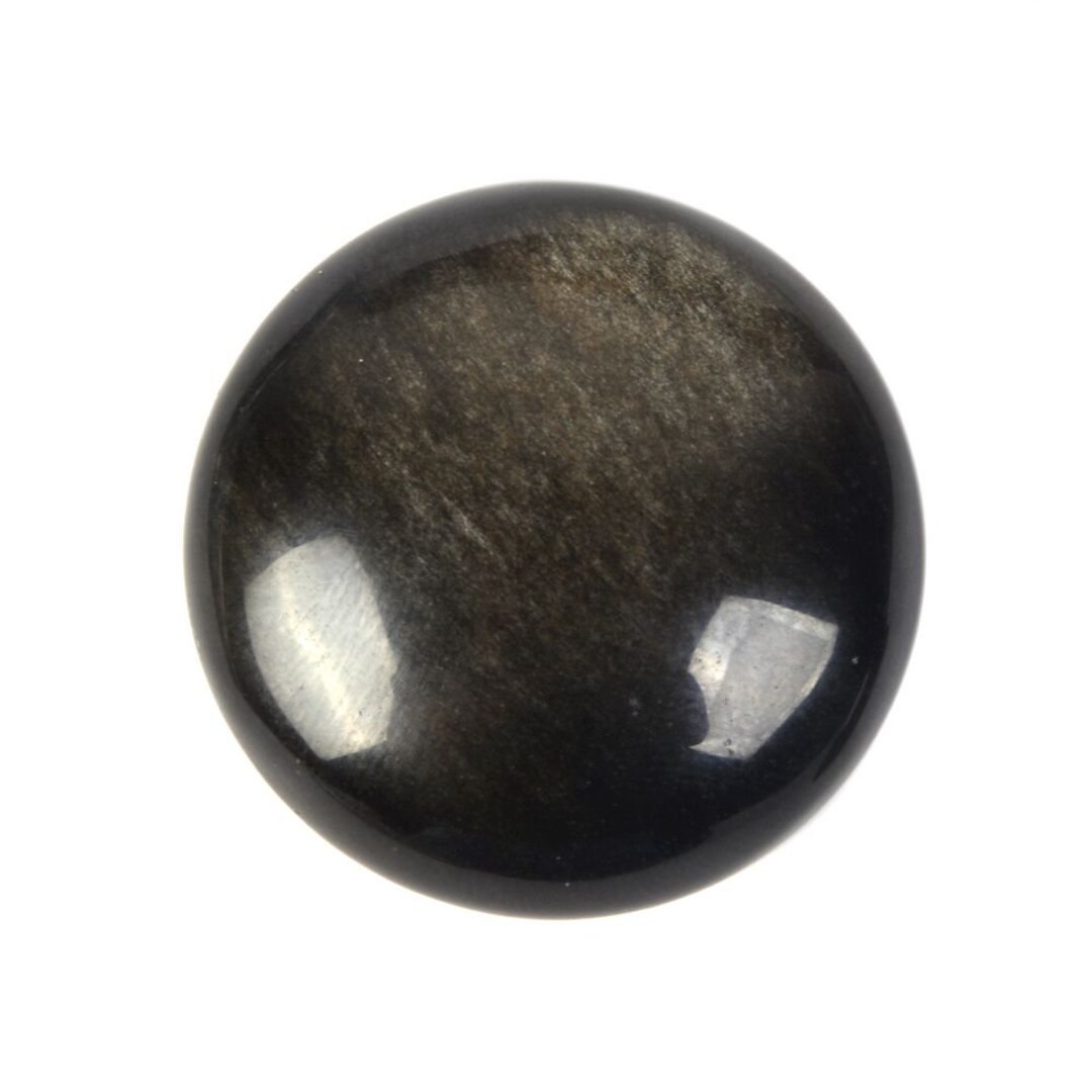 2 Pcs of 25mm Golden Obsidian Round Flatback Cab Cabochon - Etsy