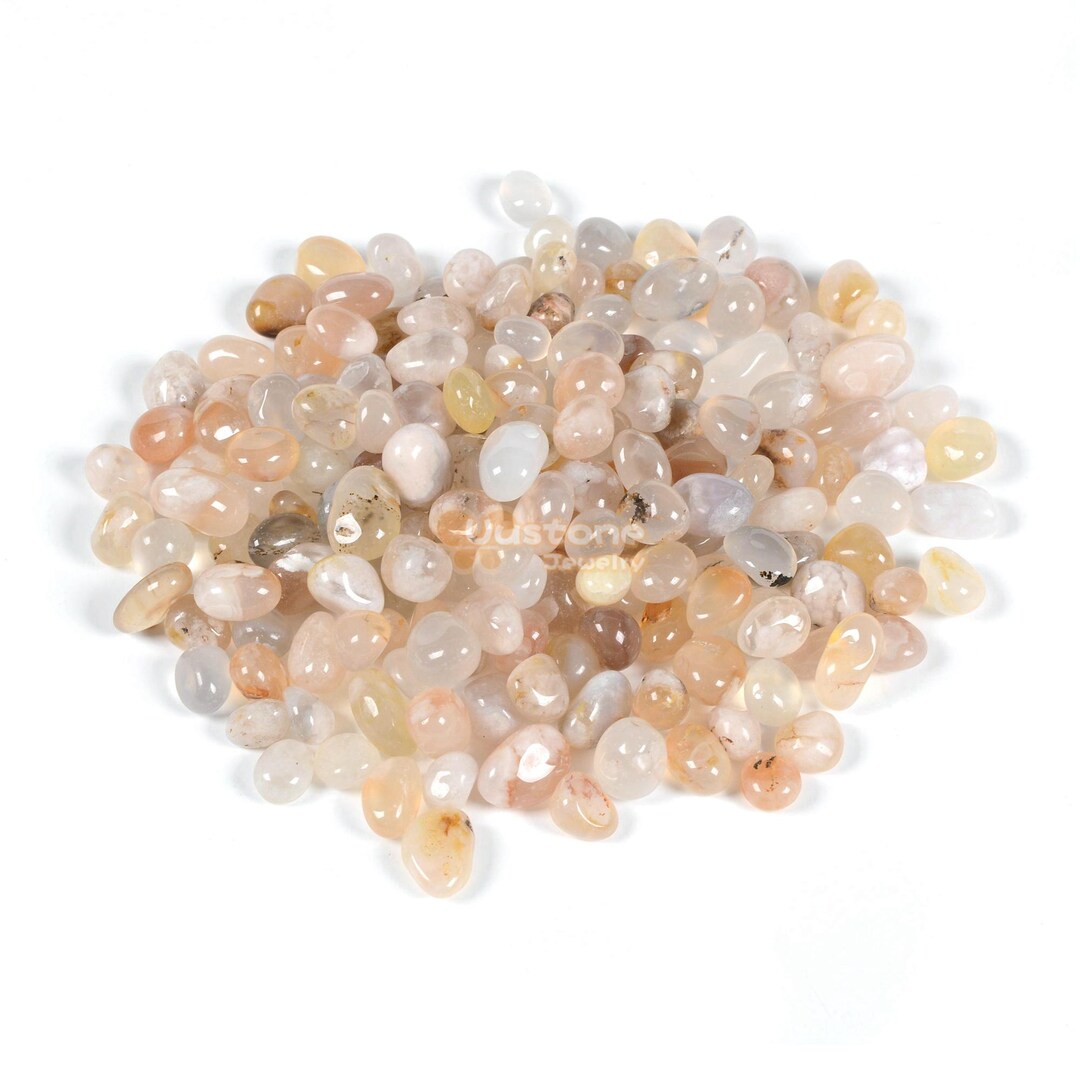 100 Grams Sakura Agate Chips Crushed Tumbled Stone Crystal Healing ...