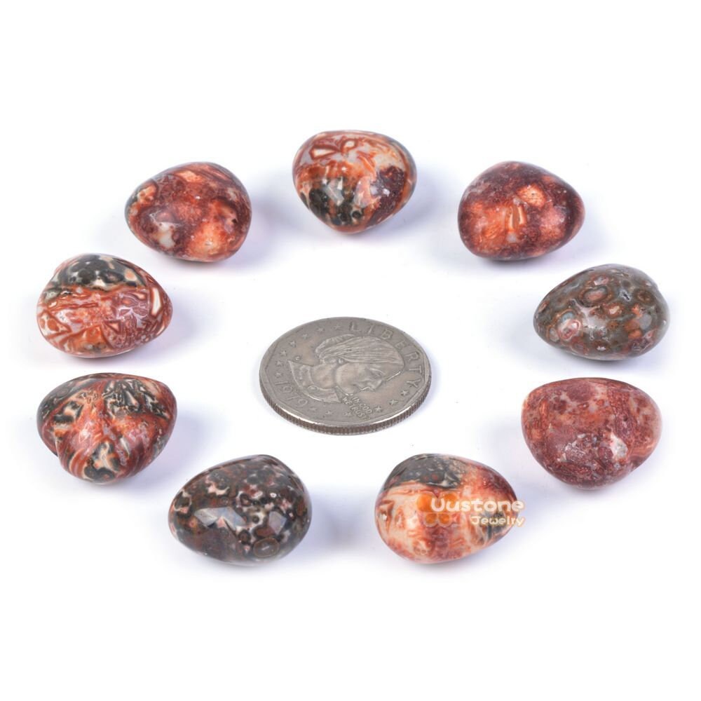 20mm Leopard Skin Jasper Rock Crystal Puff LOVE Hearts Crystal - Etsy