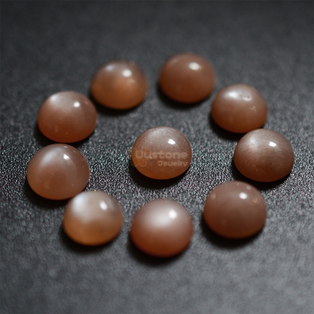 G0453 8pcs of 8mm Natural AAA Sunstone Gemstone Round Cabochon CAB ...
