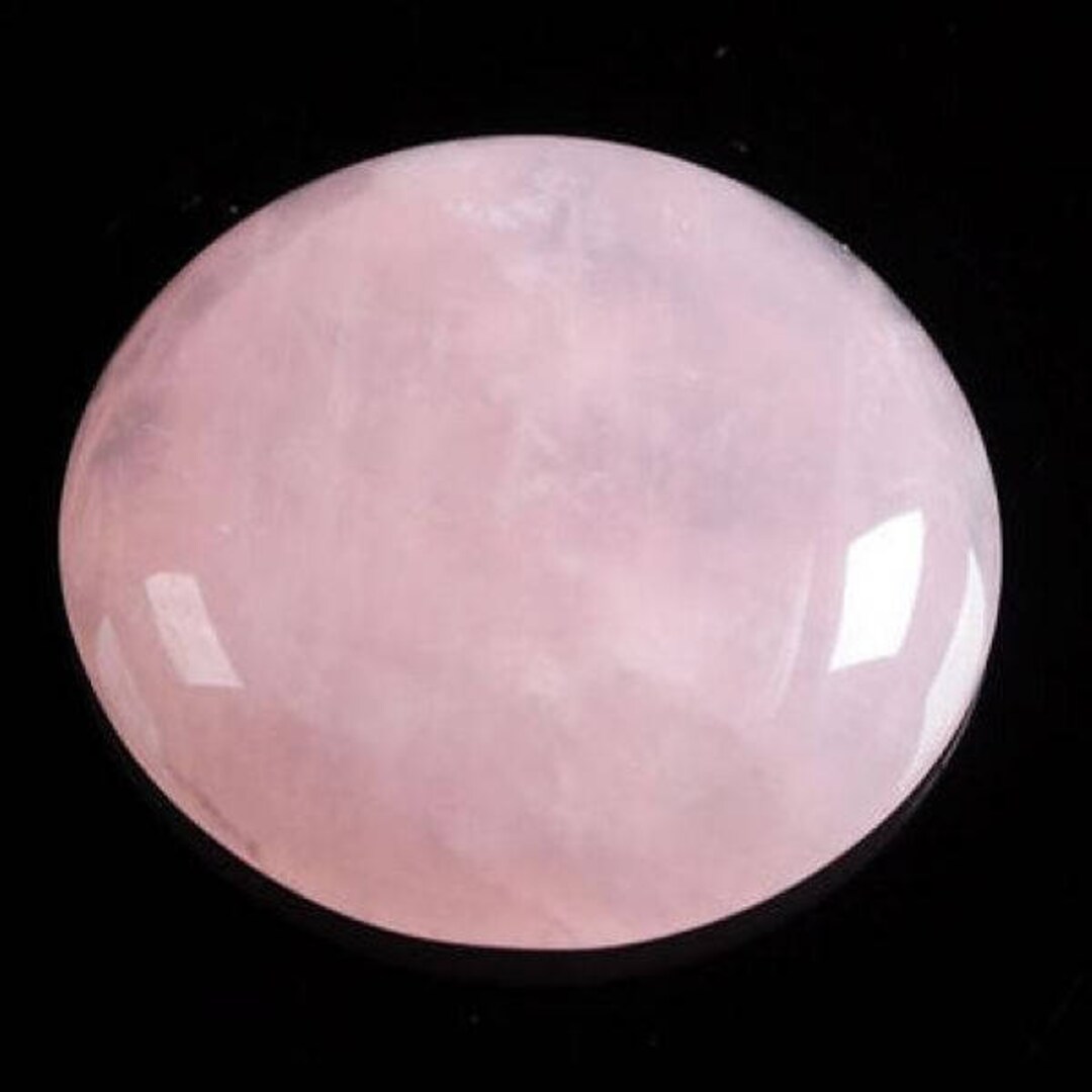25mm Rose Quartz Round Flatback Cab Cabochon - Etsy