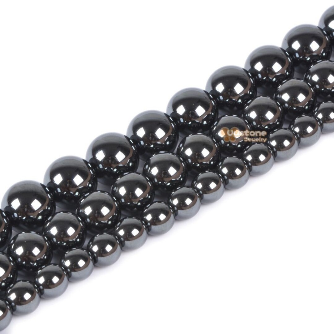 Hematite Round Ball Loose Gemstone Beads 6mm 8mm 10mm - Etsy