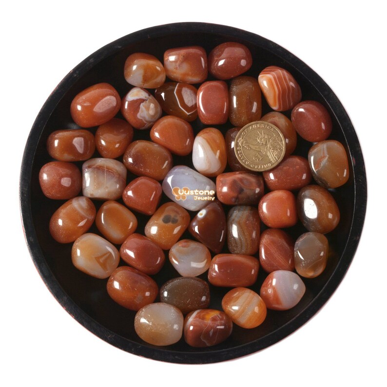 1/2LB Red Agate Carnelian Tumbled Stone Specimen Collection | Etsy