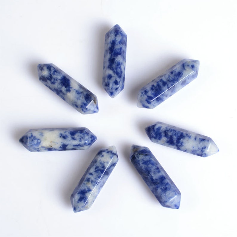 G2875.9 Blue Spot Jasper Gemstone Rock Crystal Healing Double - Etsy