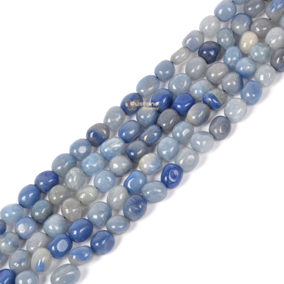 Natural Blue Aventurine Infinite Stone Crystal Quartz Pebble Oval Chips ...