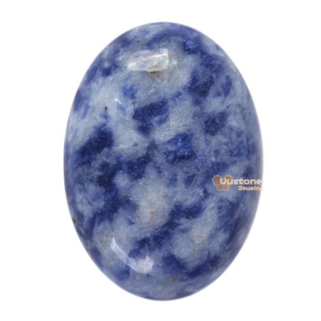 25mm Blue Spot Jasper Gemstone Oval Flatback Cab Cabochon - Etsy