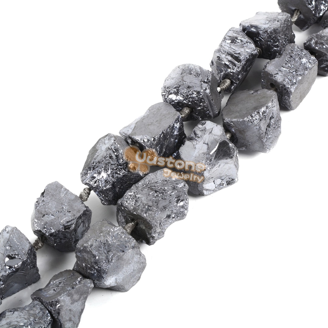 Terahertz Rough Raw Quartz Rock Crystal Big Nuggets Loose Beads 16" - Etsy