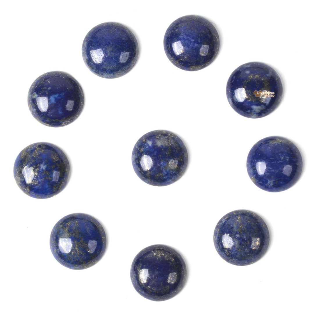 16mm Lapis Gemstone Round Flatback Cab Cabochon Stone Beads Stone Cab ...