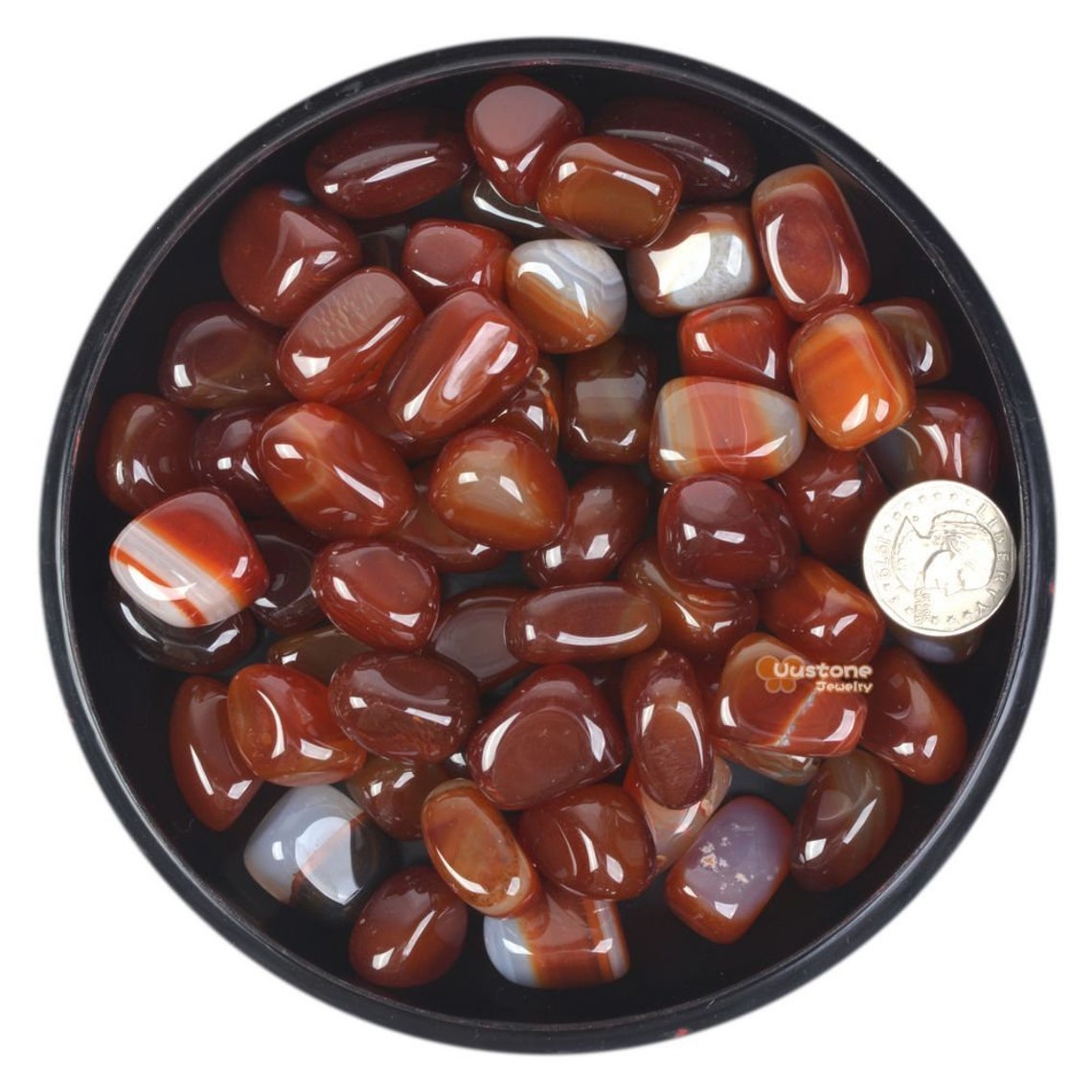 1/2LB Red Agate Carnelian Tumbled Stone Specimen Collection | Etsy