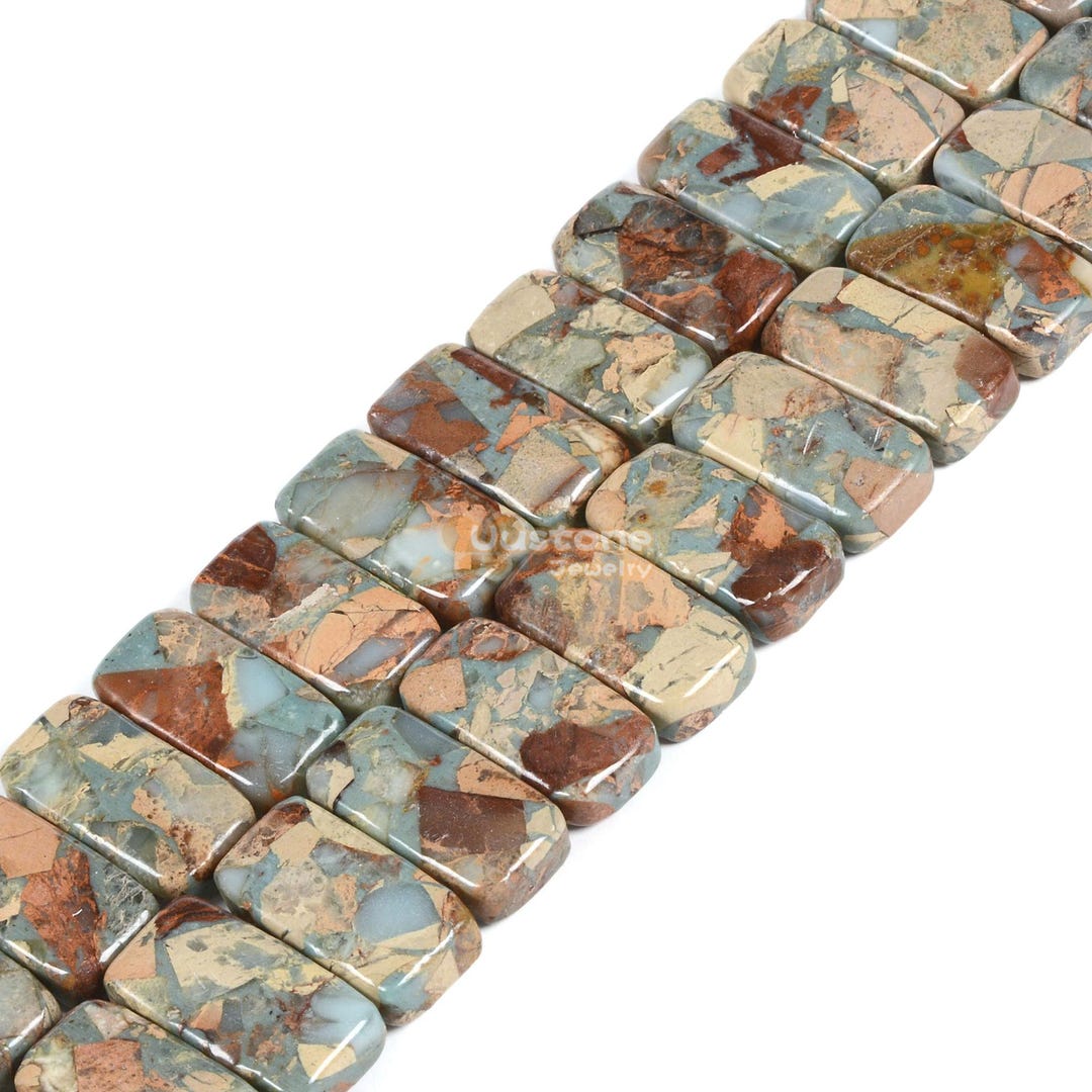 20mm Mixed Serpentine Fashion Flat Rectangle 2 Holes Loose Beads for ...