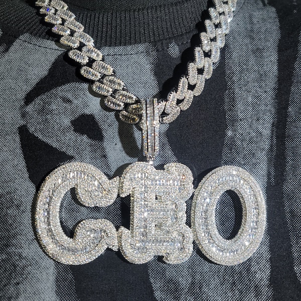 Iced Out Name Necklace - Etsy