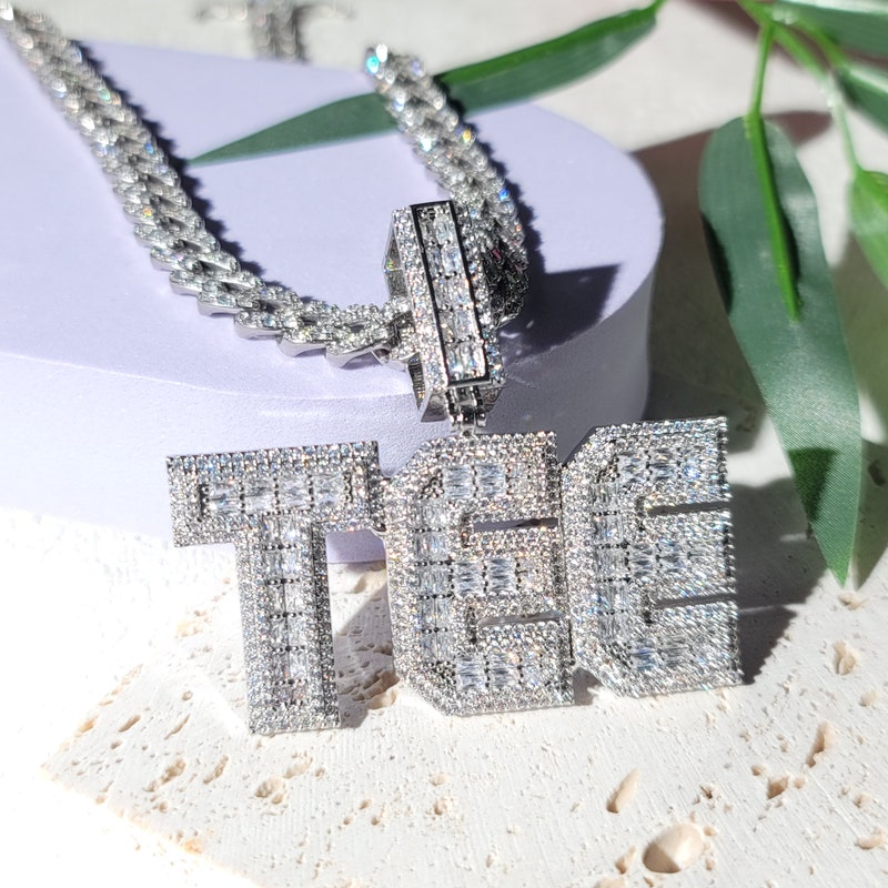 Iced Out Name Necklace - Etsy
