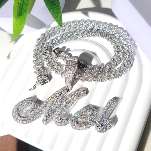 Cursive Necklace - Etsy