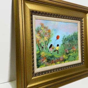 1978 Original Framed Enamel Art Panel Signed Louis Cardin, Certificate ...