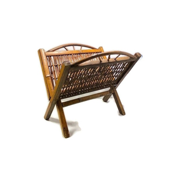 Bamboo Magazine Rack - Etsy