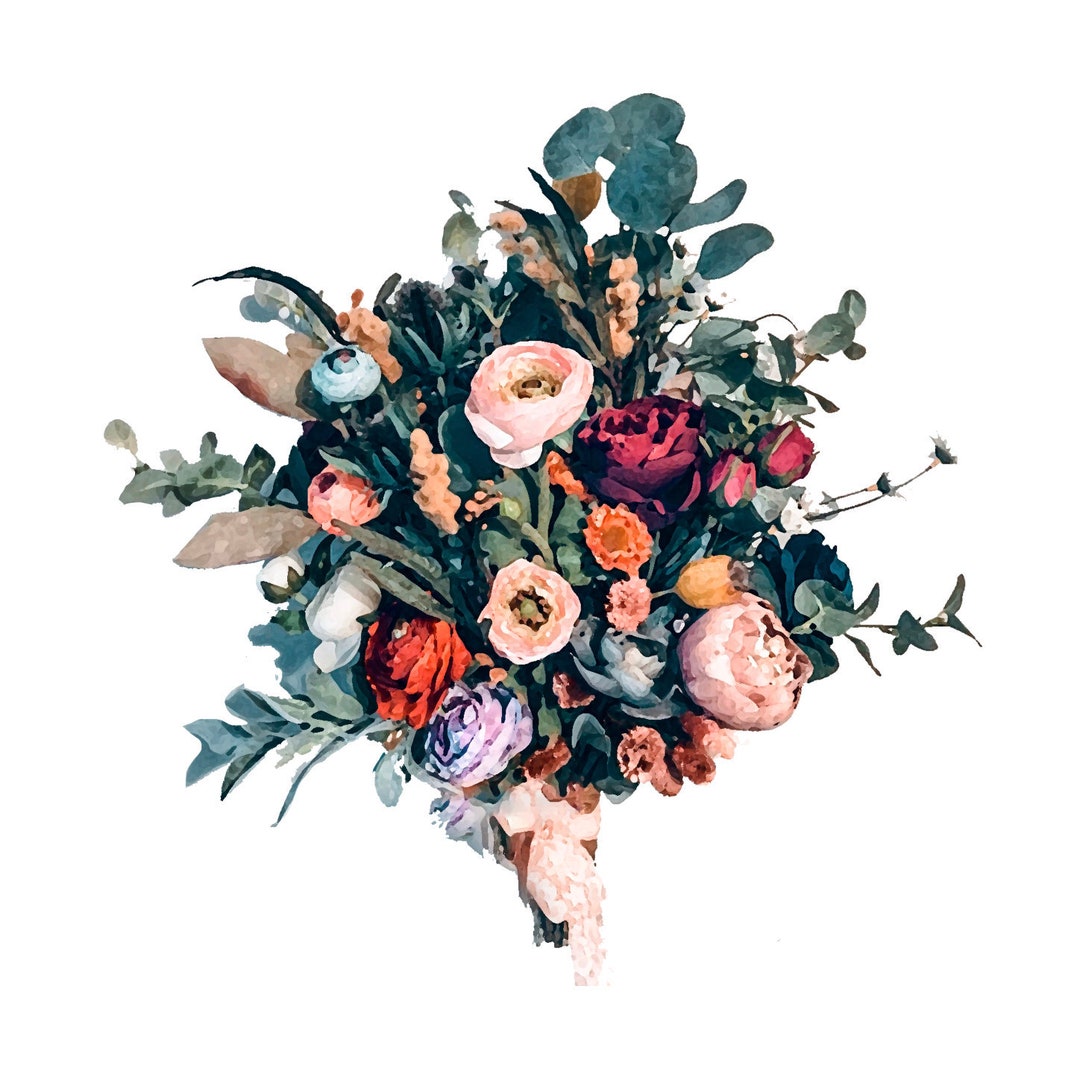 Flower SVG Files, Bouquet SVG File, Bouquet of Flowers SVG, Flower Cut ...