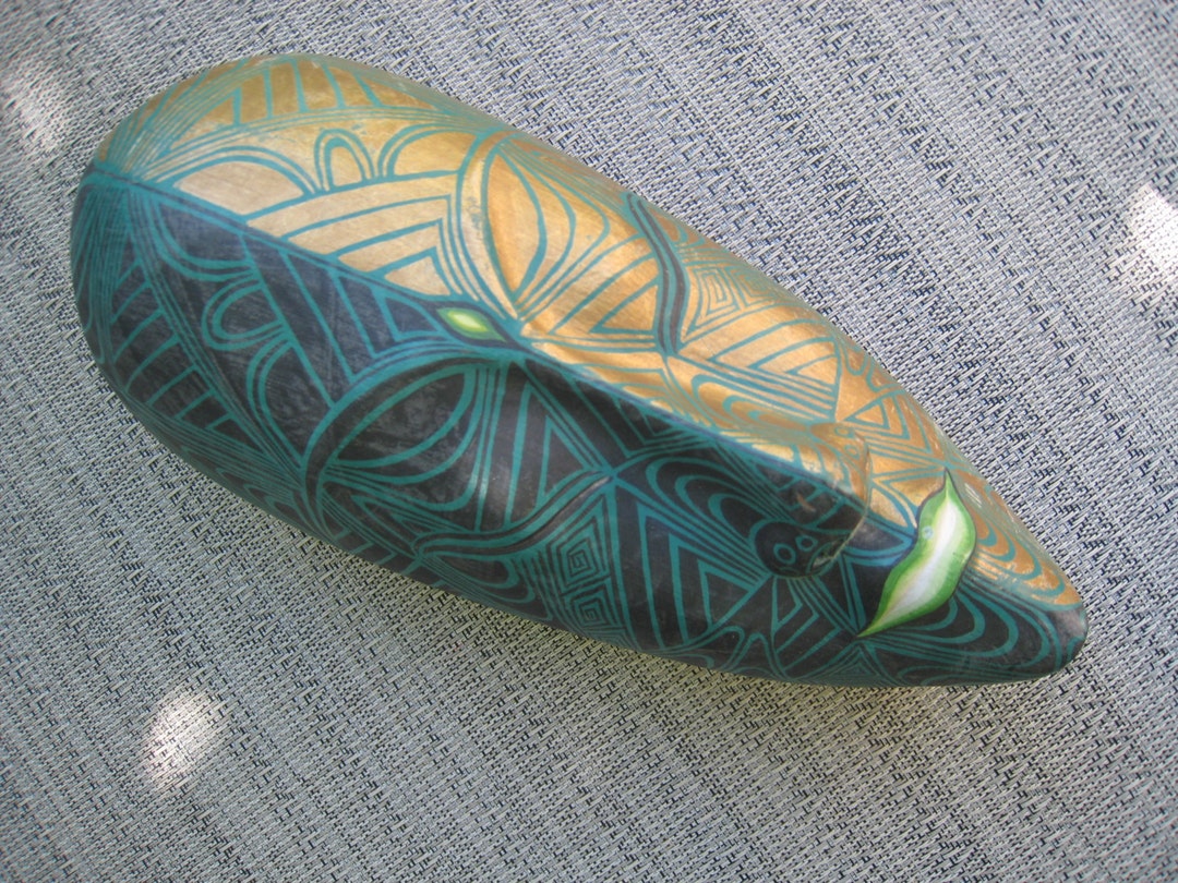 Beautiful Painted Face Covered Wood Box - Etsy