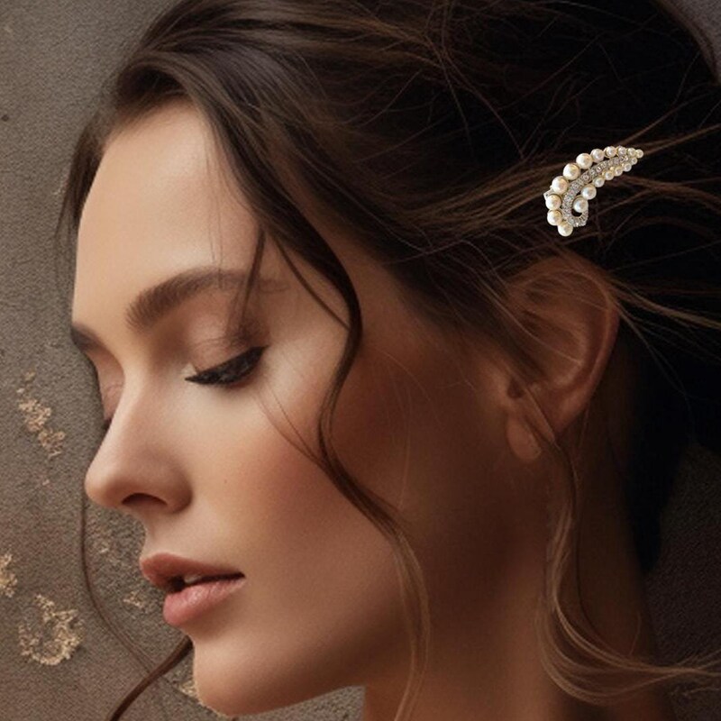 Pearl Hair Clip - Etsy