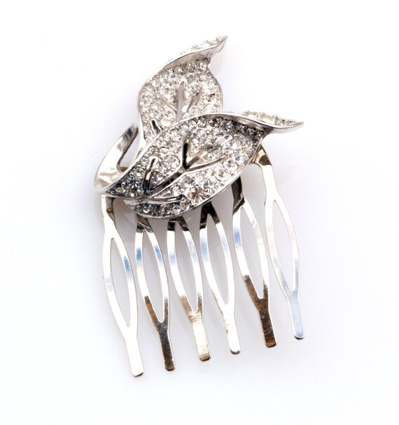 Double Snake Hair Comb silver serpent Hair accessorie… - Gem