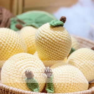 Crochet Mango Pattern Fruit Pattern Amigurumi Patterns Pdf:cute Food Crochet Pattern. - Etsy