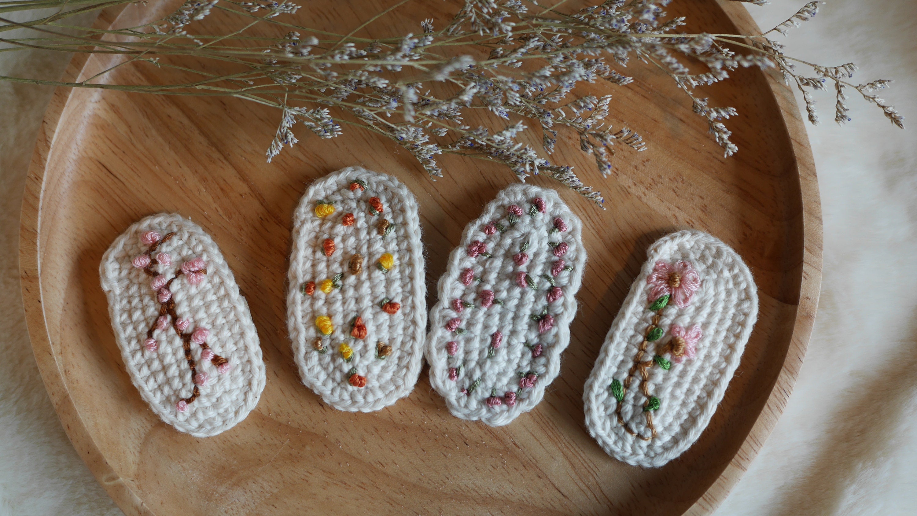 Floral Hair Pin Crochet Pattern - Etsy