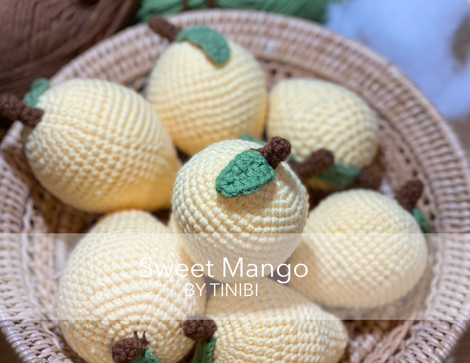 Crochet Mango Pattern Fruit Pattern Amigurumi Patterns Pdf:cute Food ...