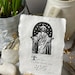 Jesus Christ Linocut Print and a Handmade Calligraphy Bible Quote I Am ...