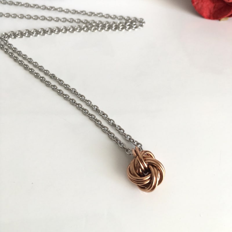 Love Knot Necklace - Etsy