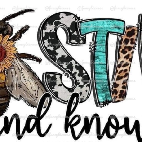 Bee Still Svg - Etsy