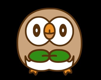 Rowlet SVG & PNG Pokemon SVG Cricut Cut File - Etsy
