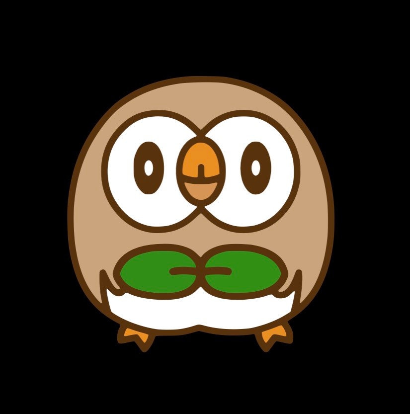 Rowlet SVG - Etsy
