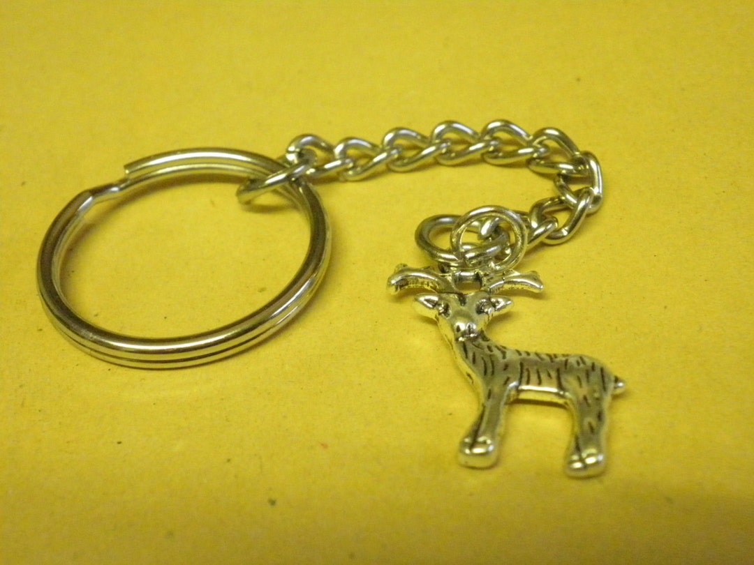Keyring Silver Reindeer /birthday Gift/charm/novelty/christmas Buy ONE ...