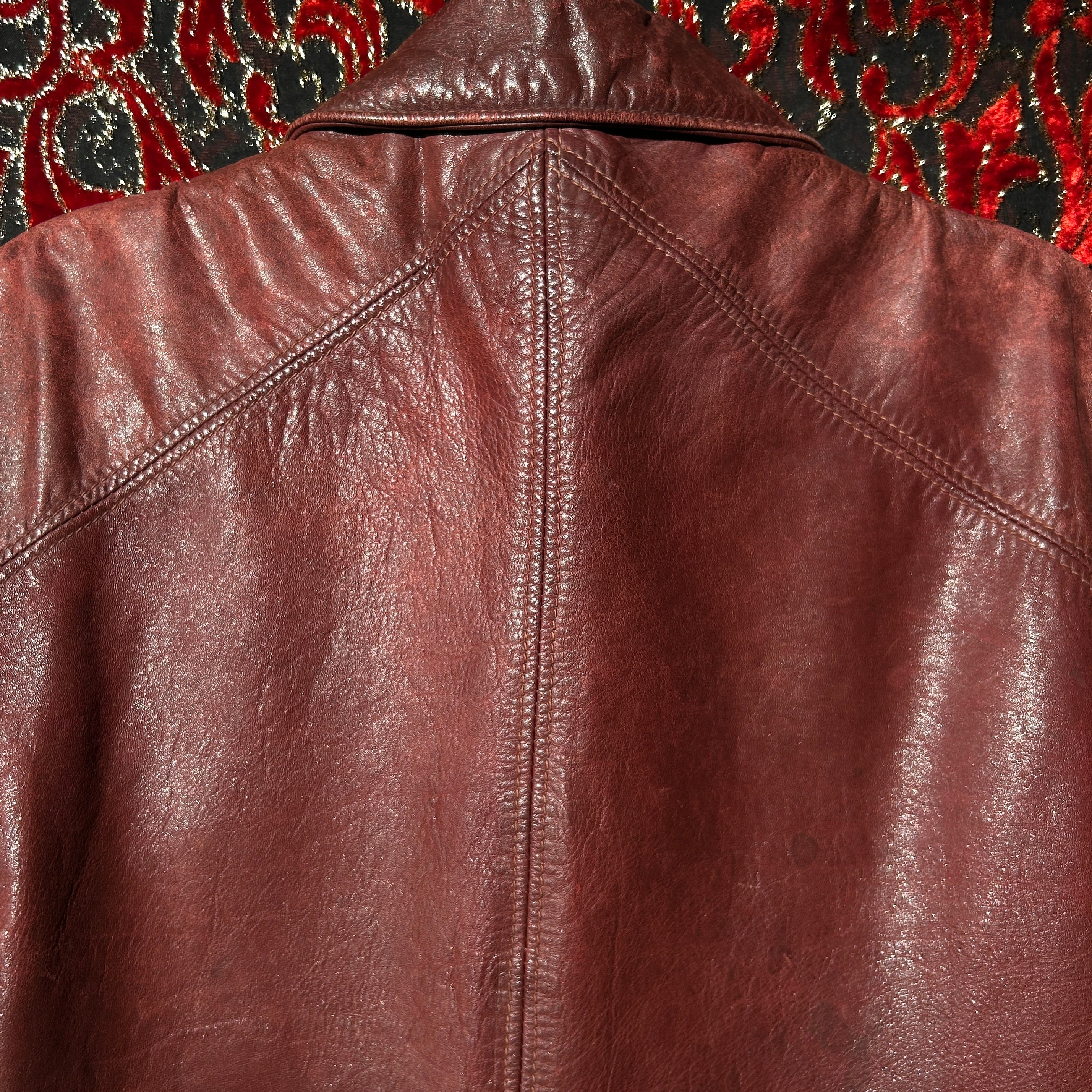 Vintage Brown Leather Oshwahkon Jacket - Etsy